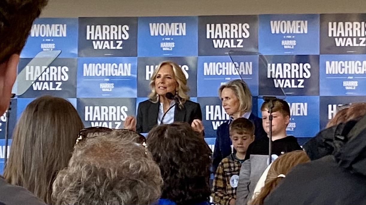 First Lady Jill Biden, Minnesota First Lady Gwen Walz visit Bay City