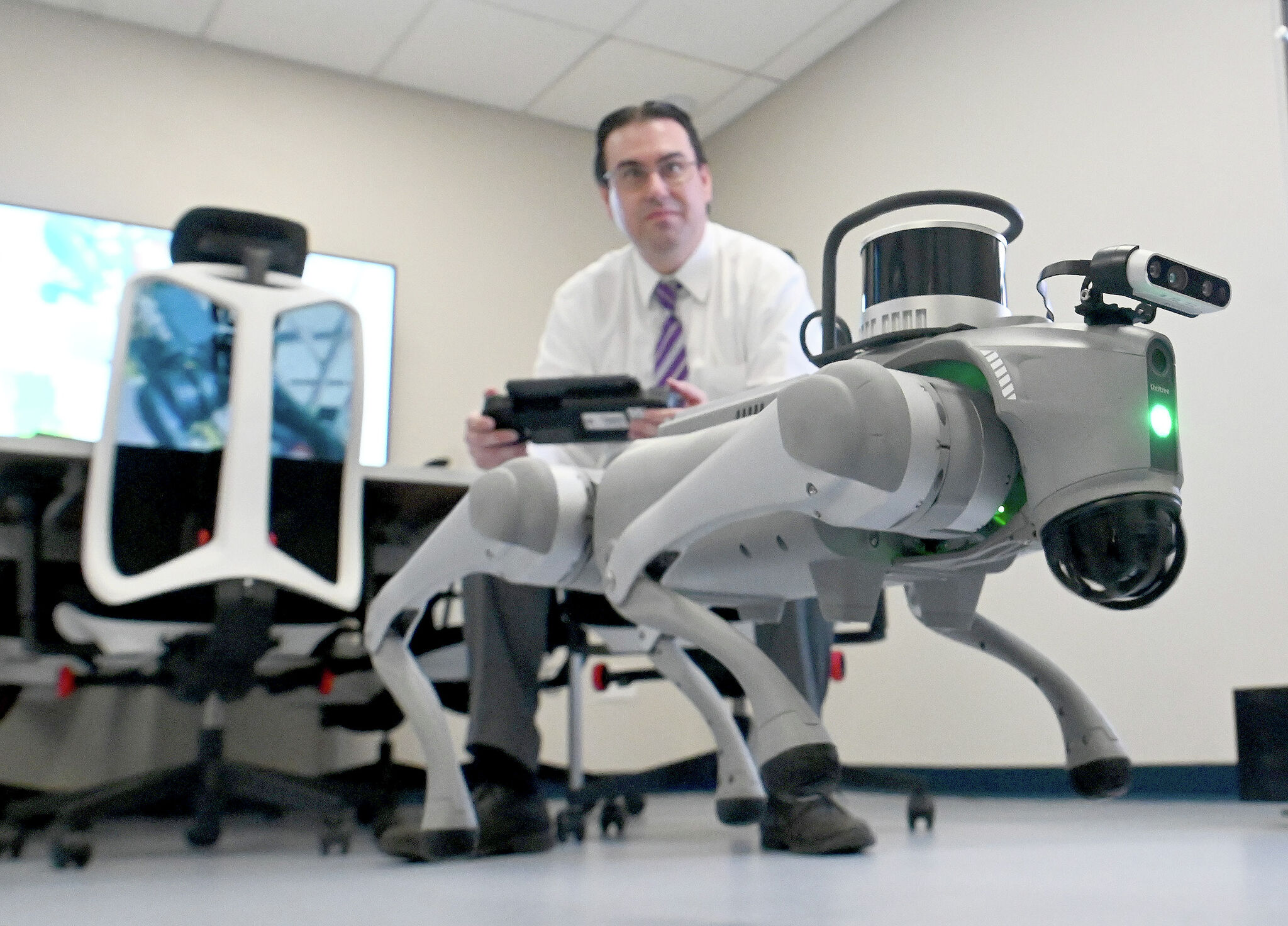 This CT university has added holograms, robot dogs in new AI corridor