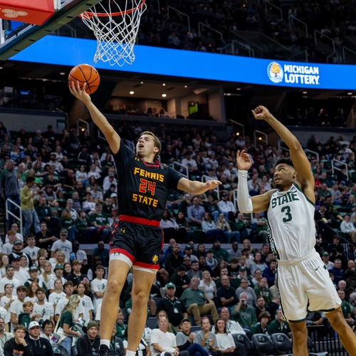 Ferris men impressive in exhibition loss at Michigan State