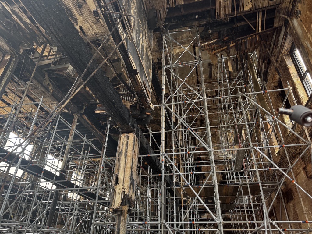 The Gilbert Building sees continued restoration after June 6 fire