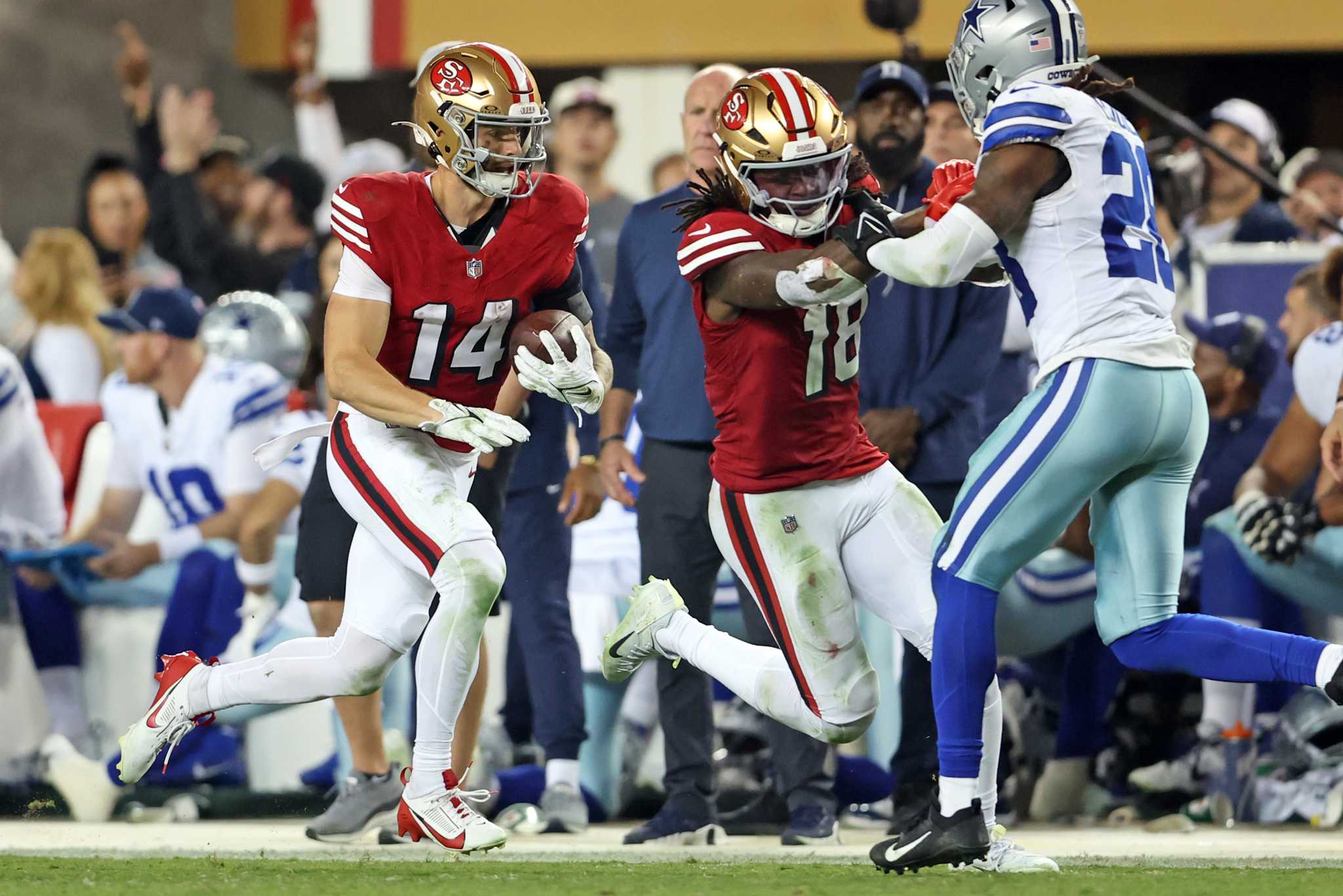 How has 49ers’ 2024 draft class performed in season’s first half?