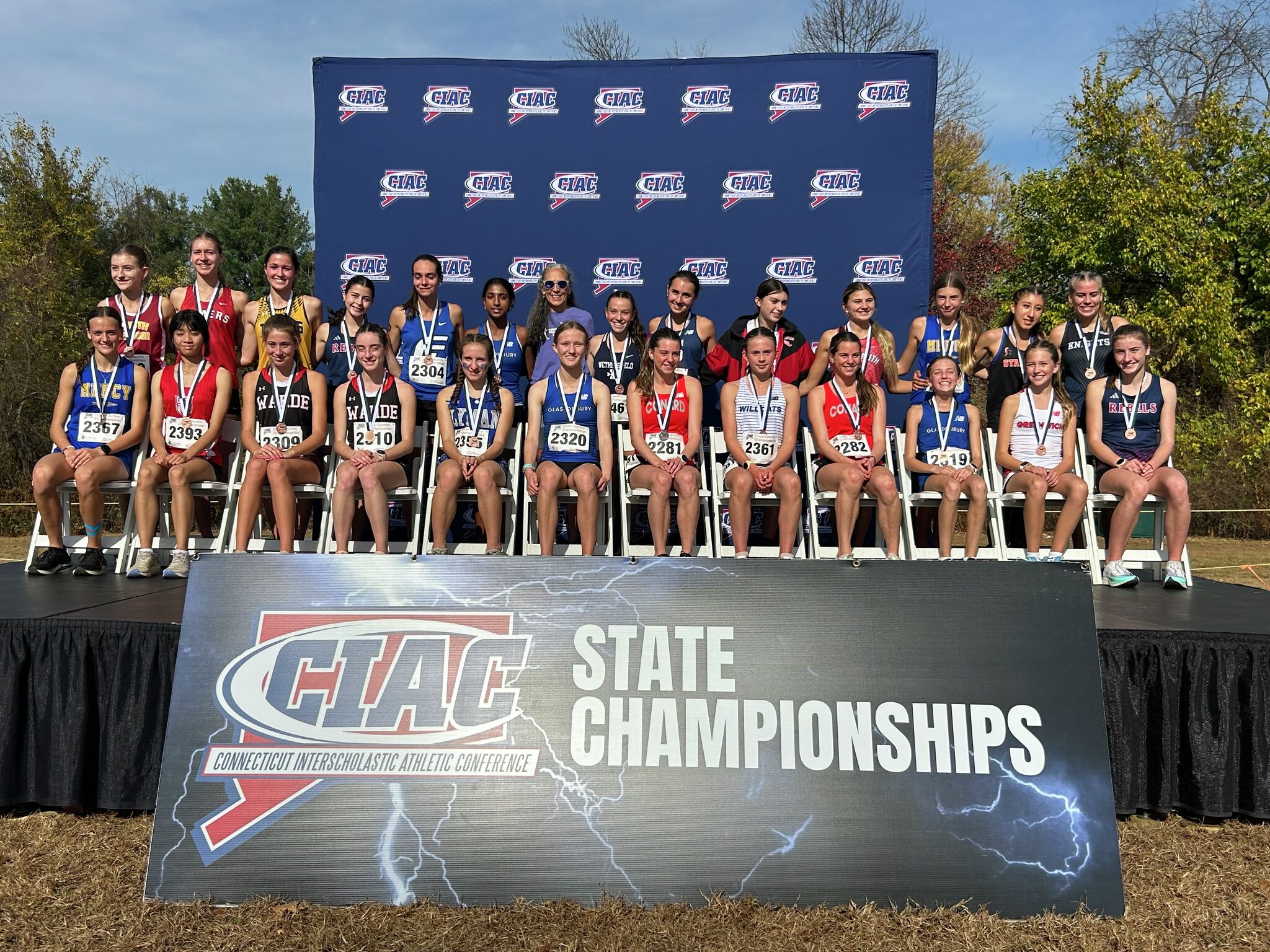 Strauss, Glastonbury win State Open girls cross country titles