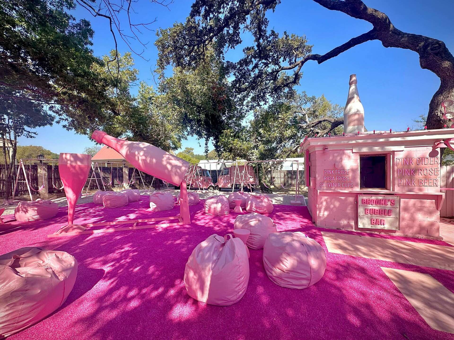Brooke's Bubble Bar debuts pink prosecco playground