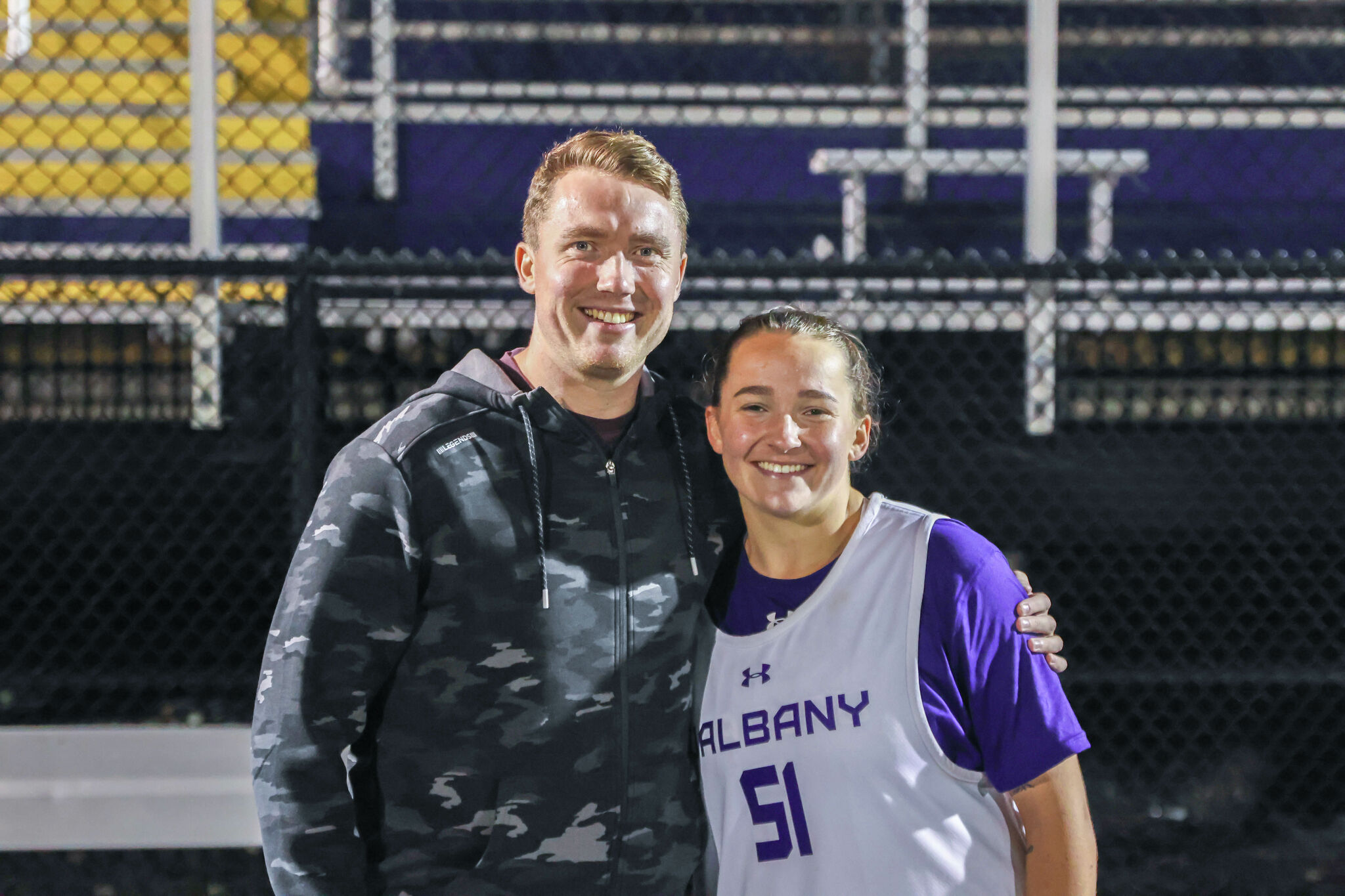 Siblings Dyson and Dylana Williams wear No. 51 for brother