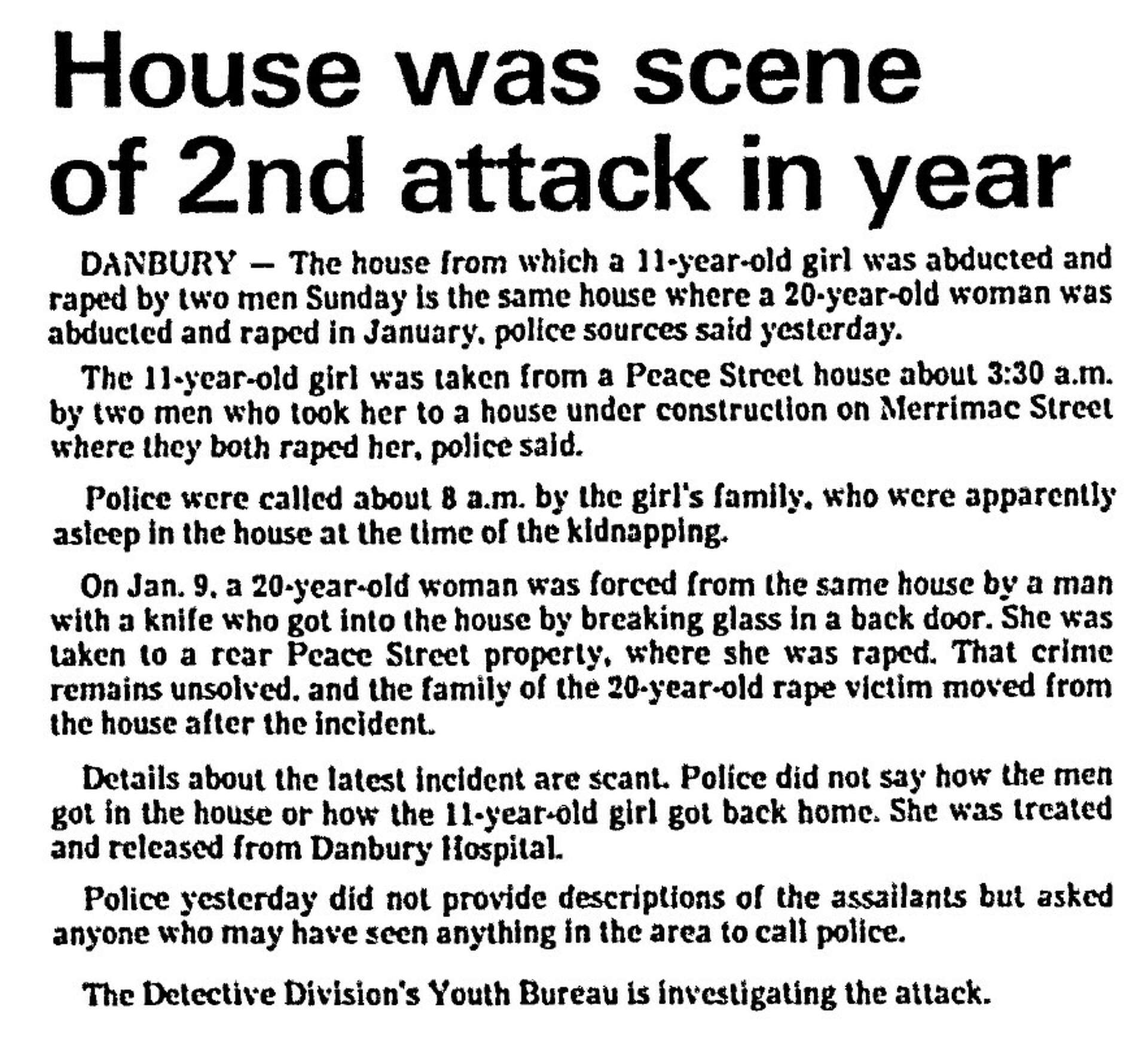 Break in 1989 CT kidnapping sparks questions about similar abduction