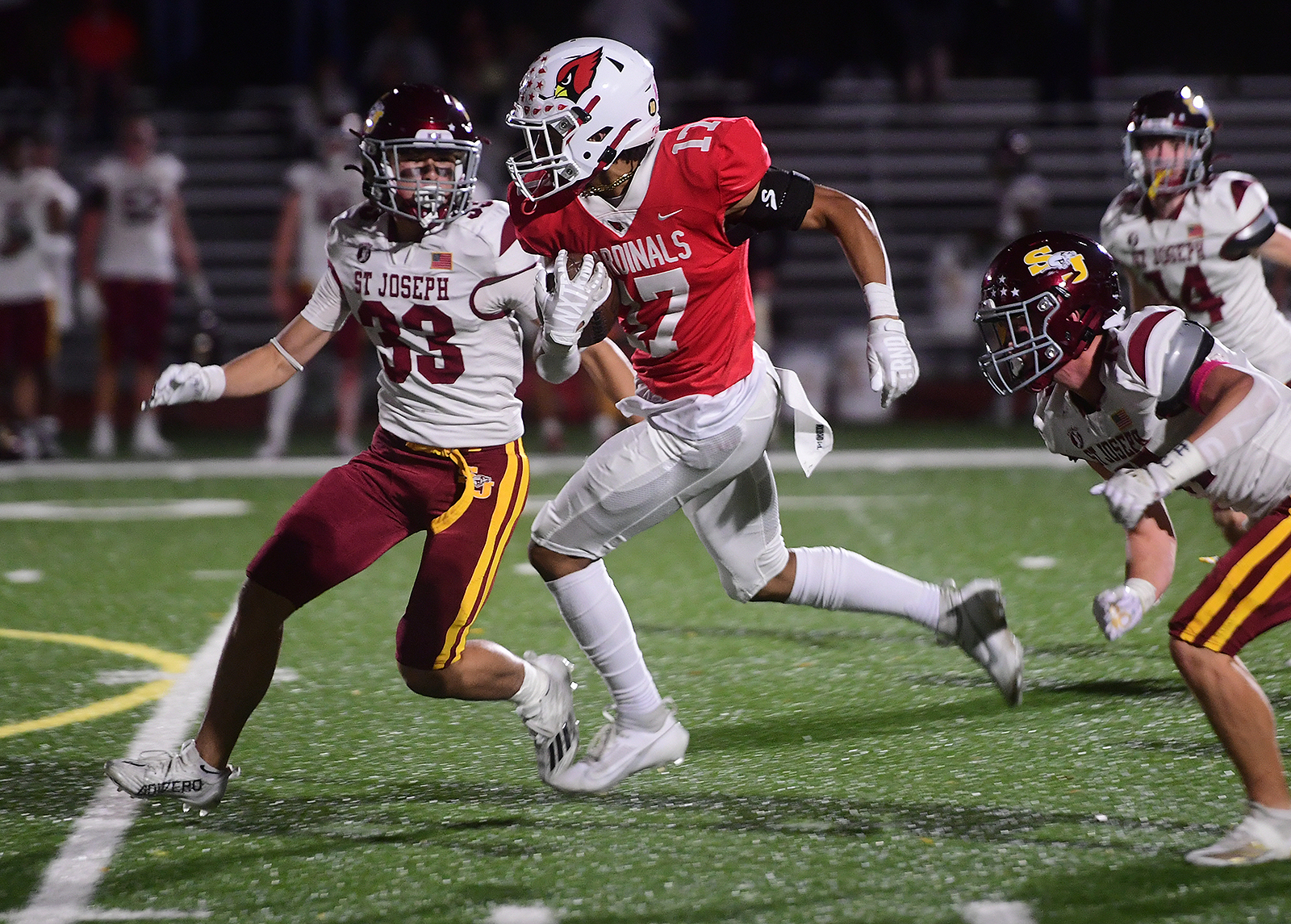 Greenwich High School football defeats St. Joseph in Top 10 matchup