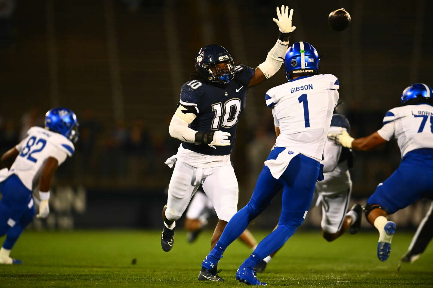 UConn football team holds off Georgia State, becomes bowl eligible