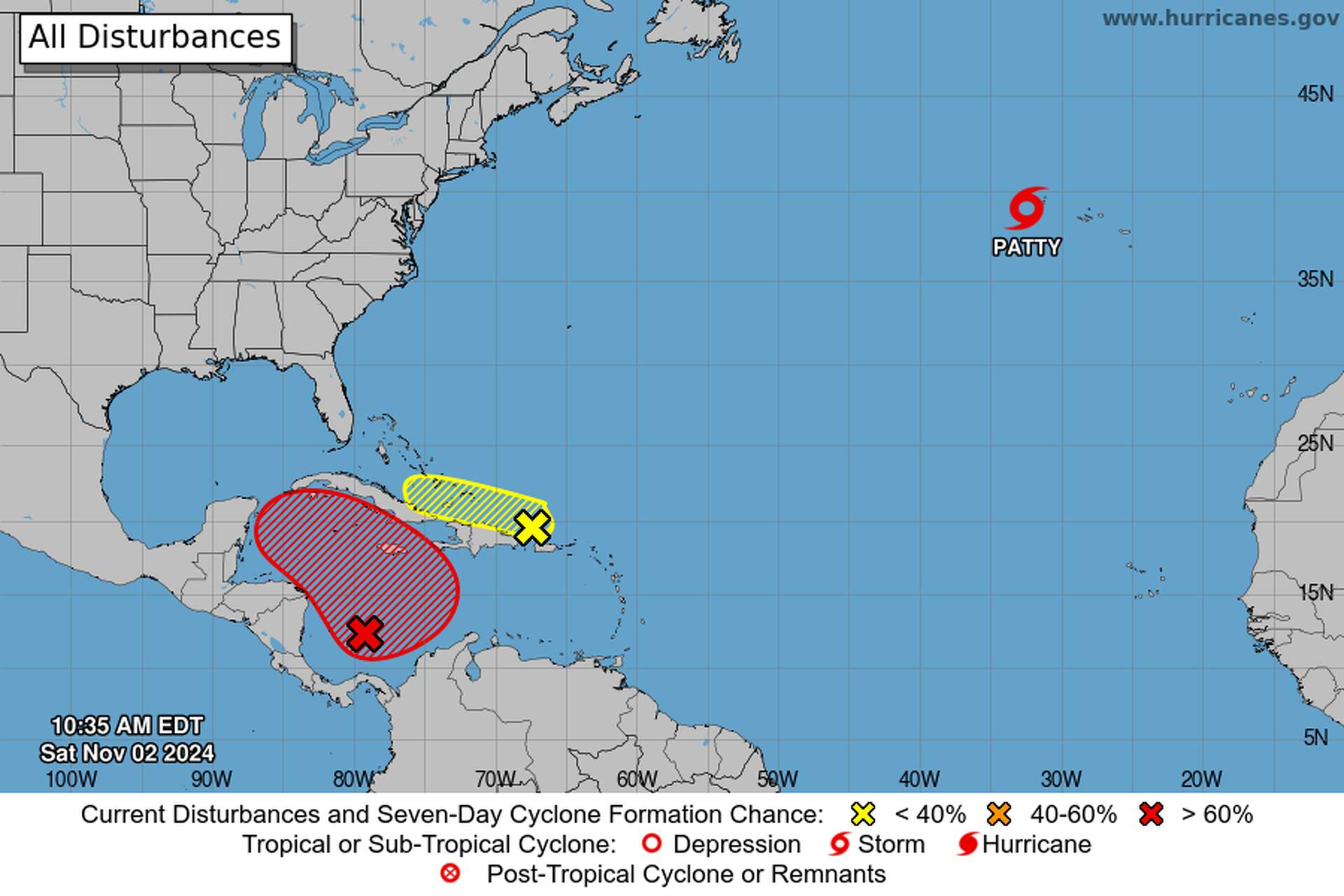 Patty forms but Texas waits for tropical storm out of Caribbean