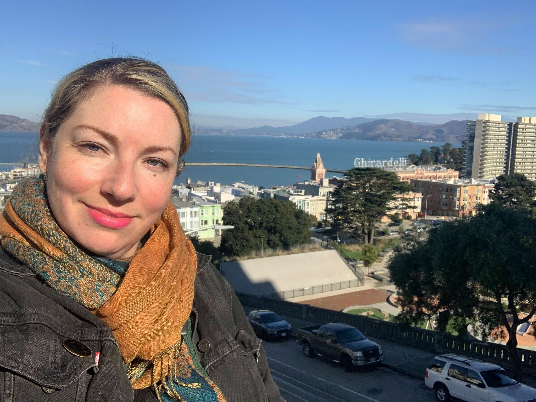 She made news as Samuel Alito’s neighbor. Then she moved to S.F.
