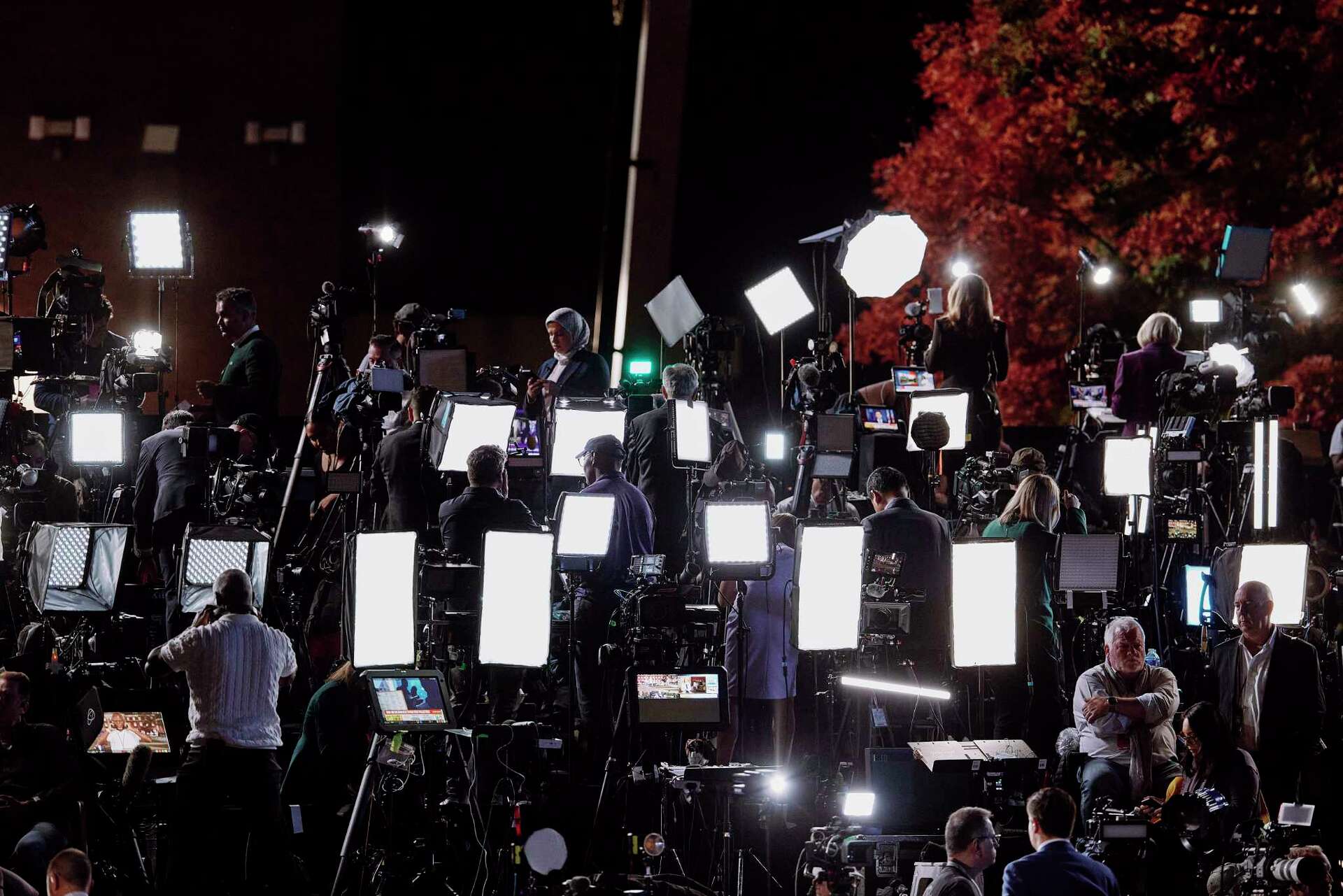 Kamala Harris party came to a gloomy end with no public appearance