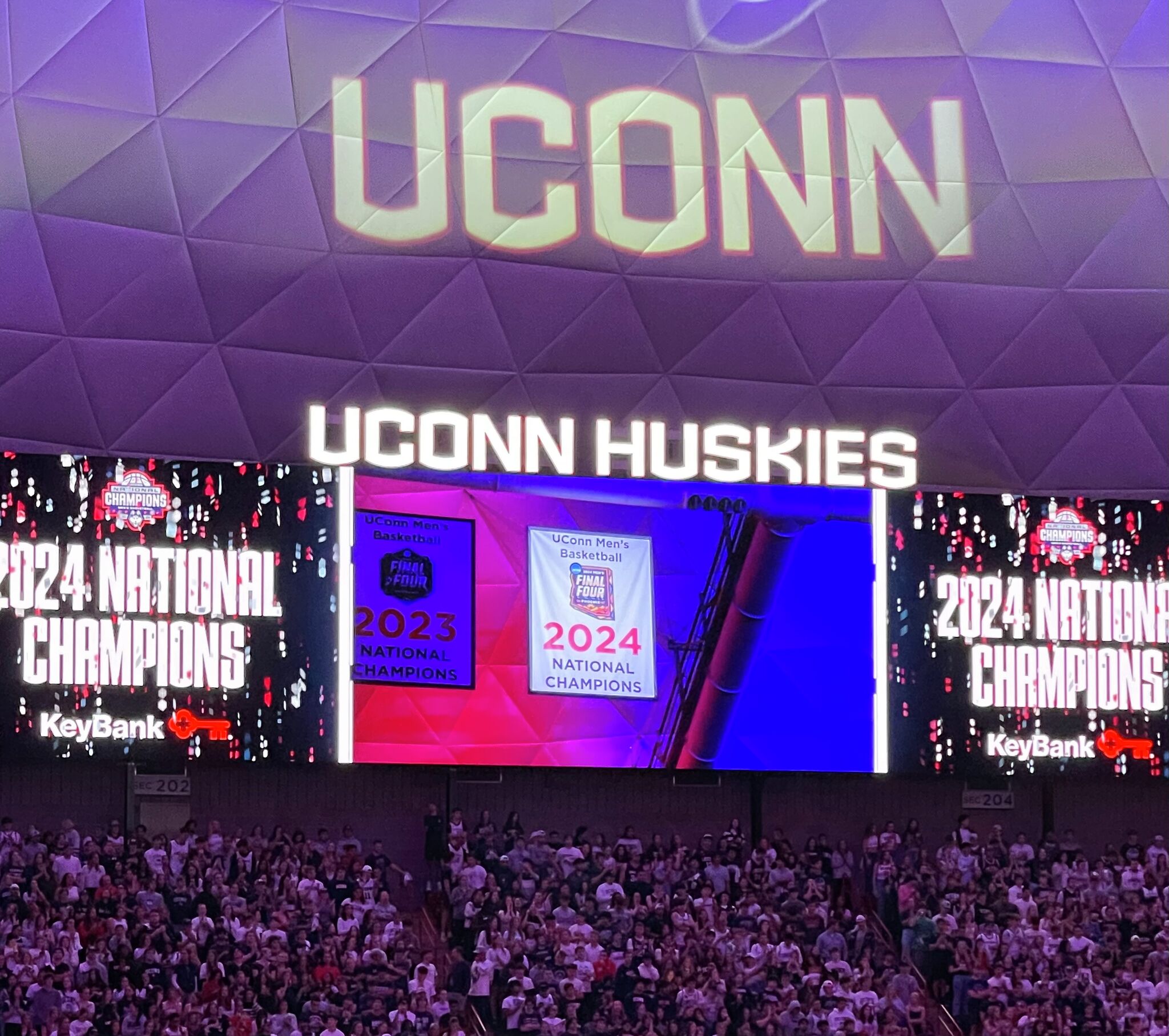 UConn celebrated its 2024 national championship Wednesday night.