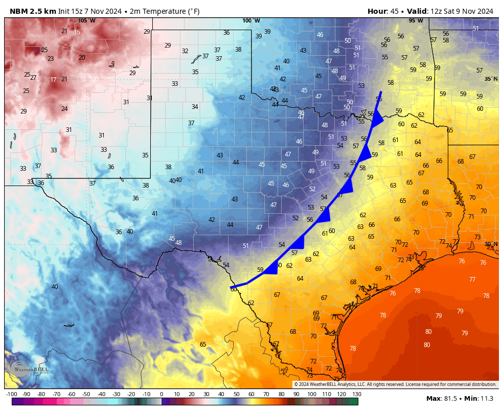 Cold front brings Houston rain. Will it also bring cooler days?