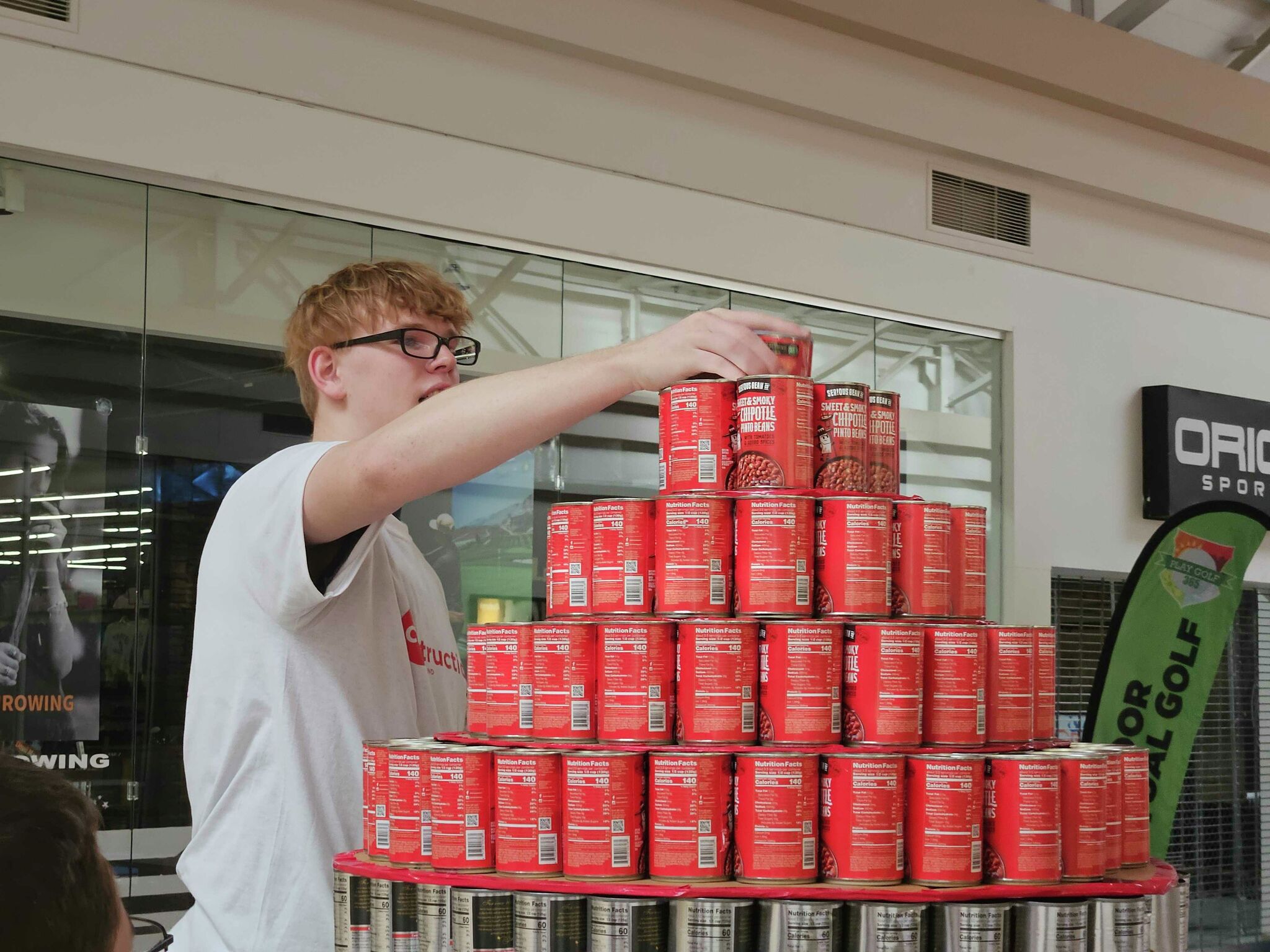 Midland students compete in 5th Canstruction event at Midland Mall