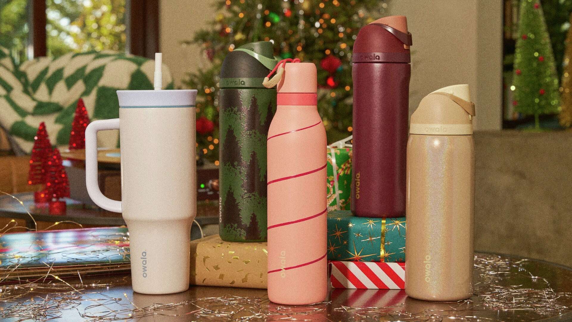 Owala's Merry and Bright color drop: Festive FreeSips for the holidays