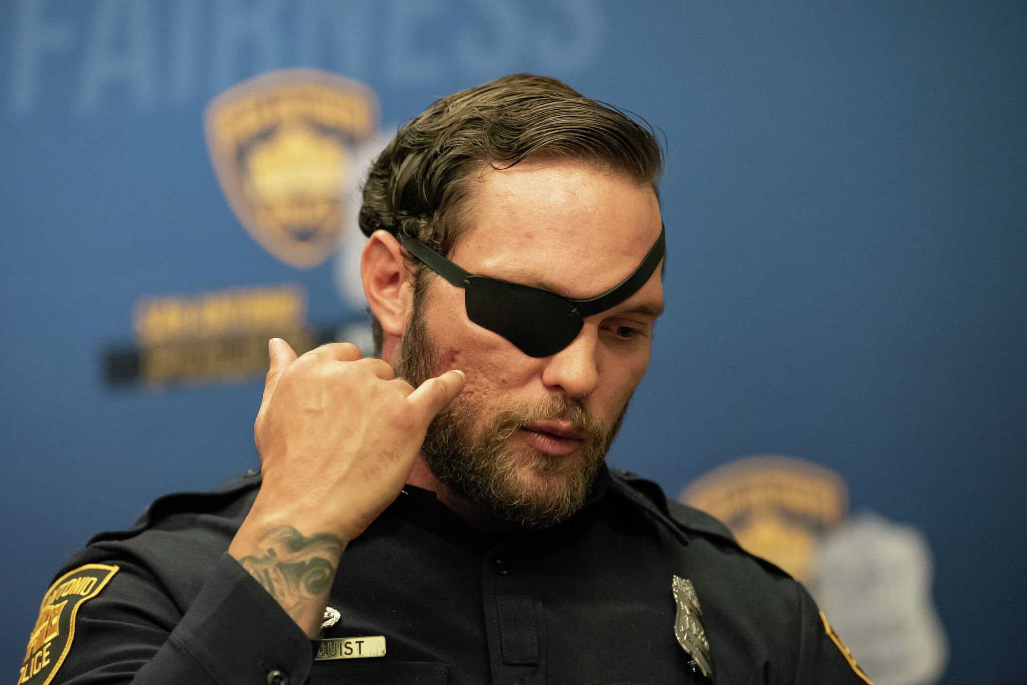 SWAT officer who lost eye in shooting defies odds to return to duty
