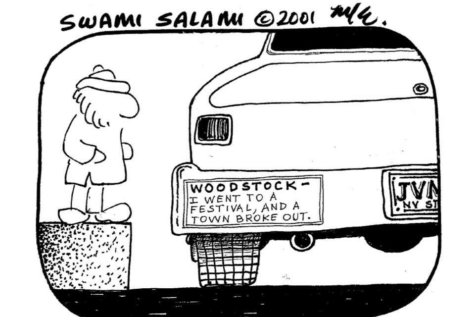 Woodstock’s Michael Esposito publishes Swami Salami cartoon book
