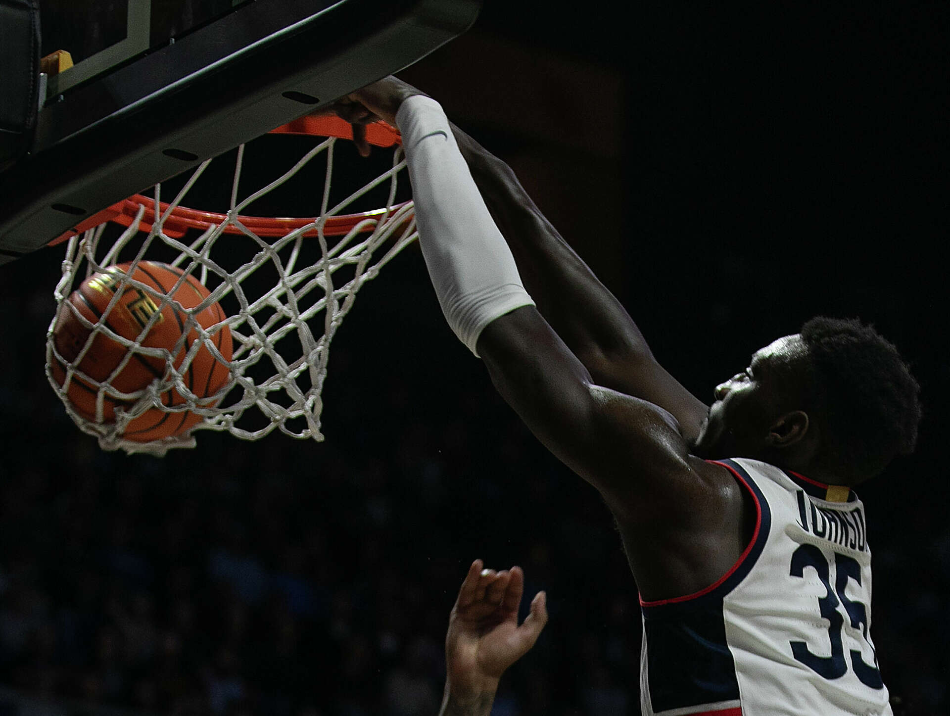 UConn men's basketball honors 'beloved' Samson Johnson Saturday