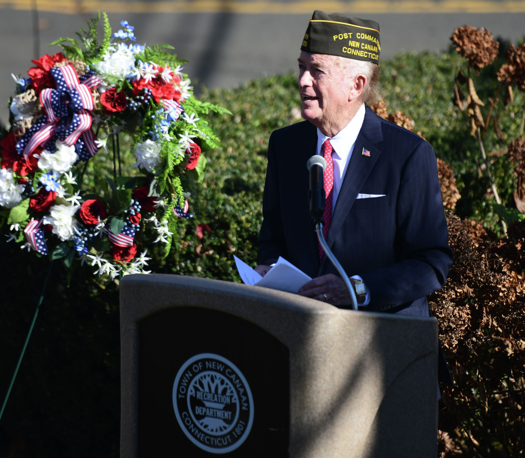 In Photos: New Canaan commemorates Veterans Day at God's Acre