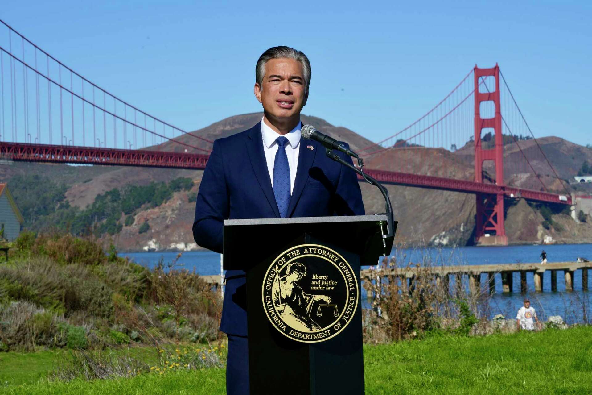 Fighting Trump will boost Rob Bonta’s profile as he eyes governor bid