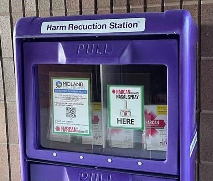 Harm reduction station providing Narcan, other resources in Midland