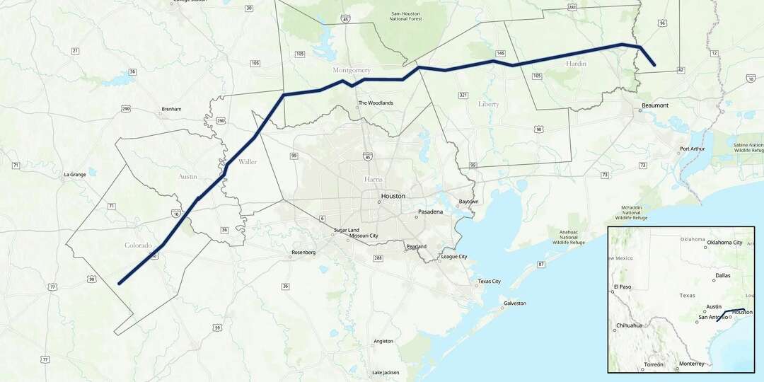 Natural gas Blackfin Pipeline under construction in Montgomery County