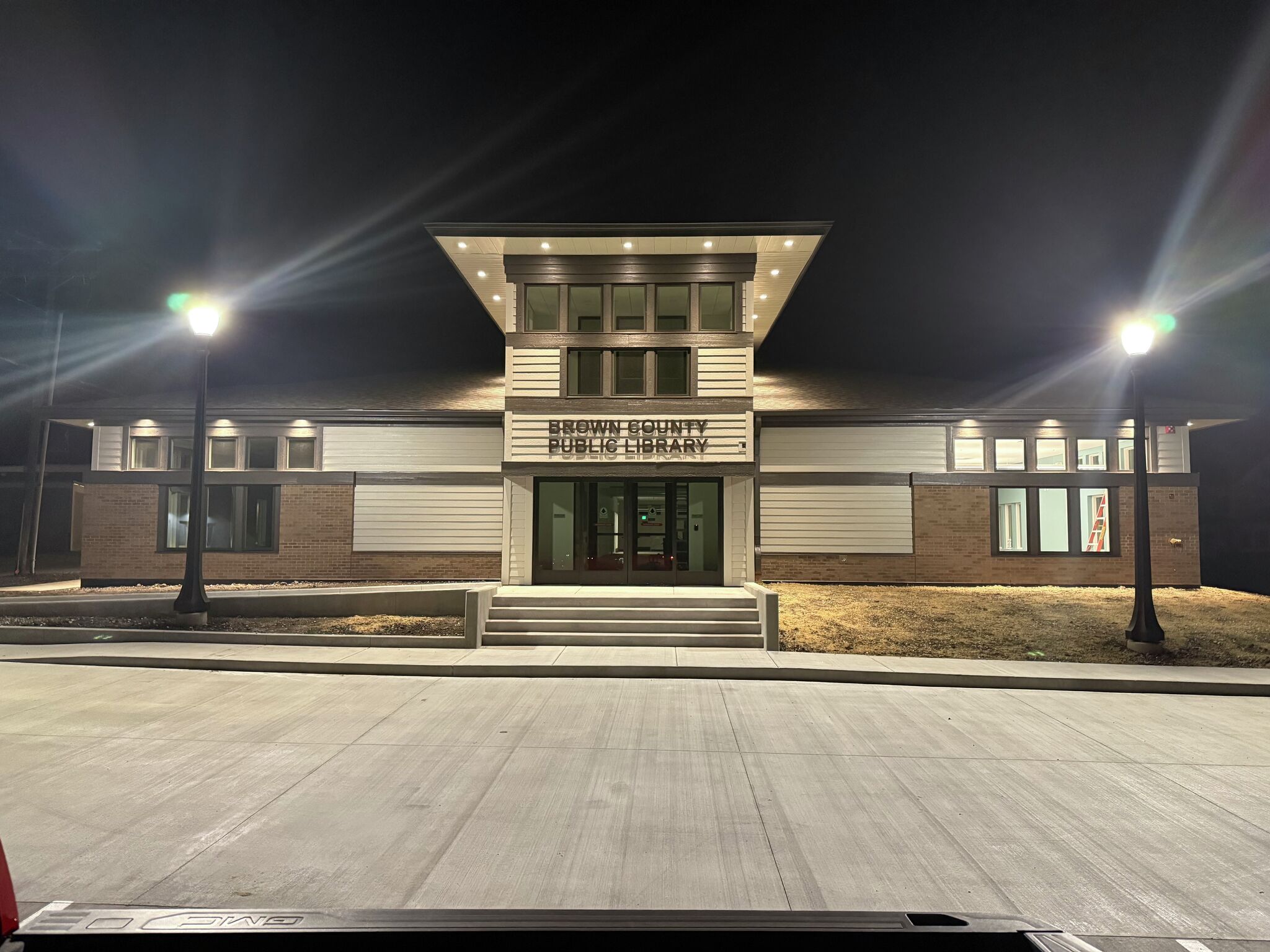 Brown County Library's new building nears completion