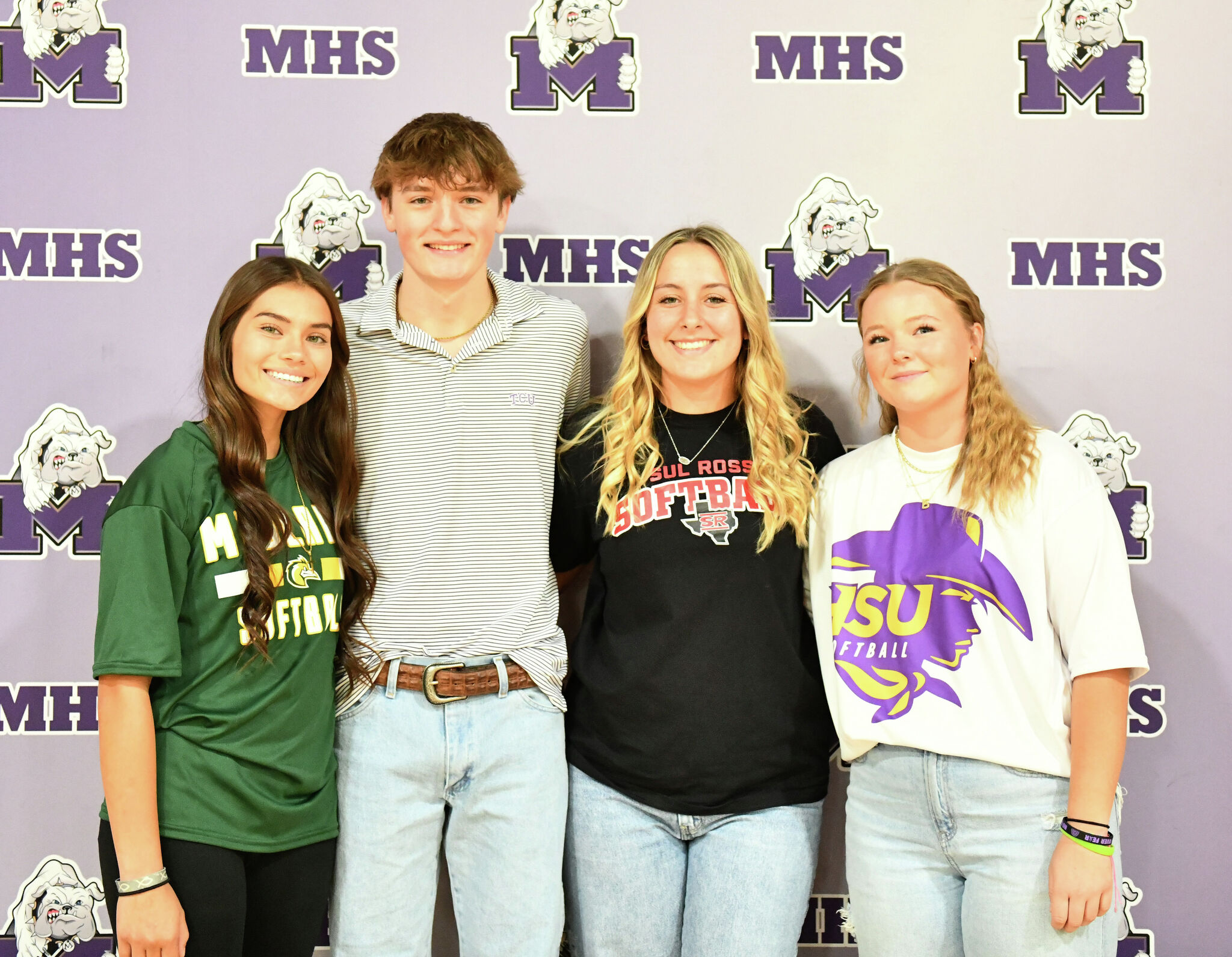 Midland High celebrates four athletes on early signing day