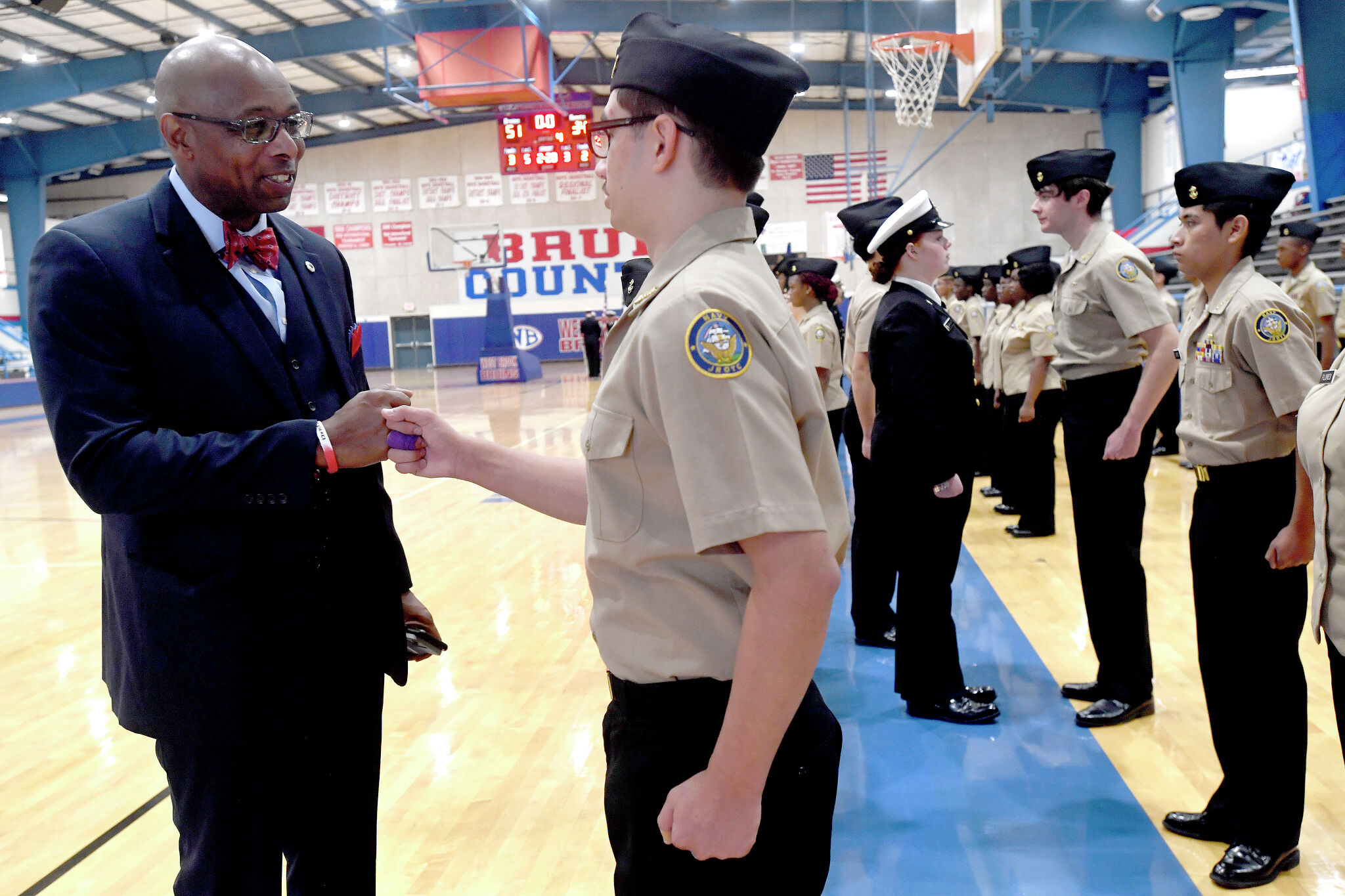 West Brook JROTC cadets show their pride at annual military inspection