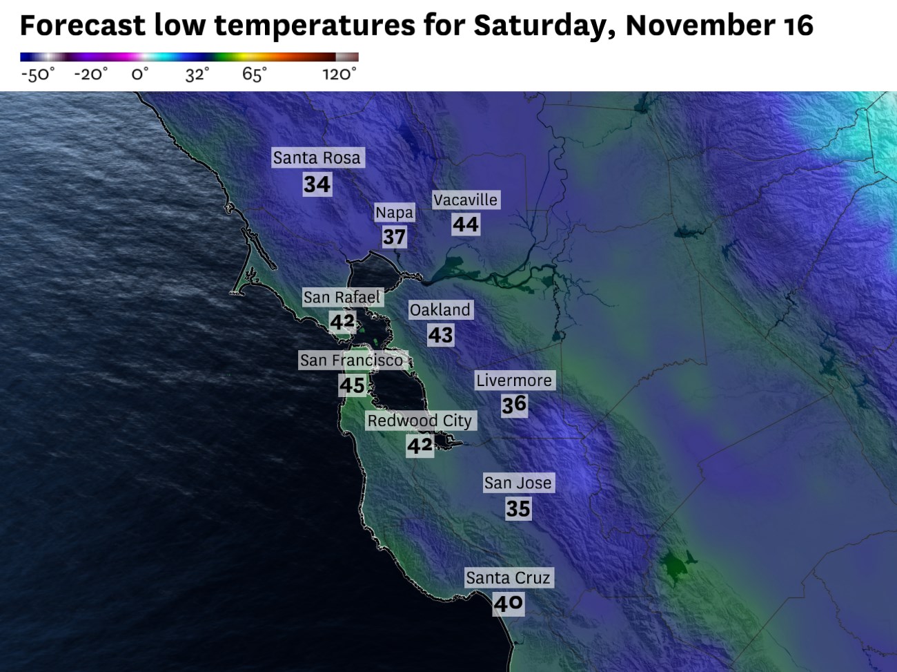 Freeze warnings in Northern California as coldest temps arrive