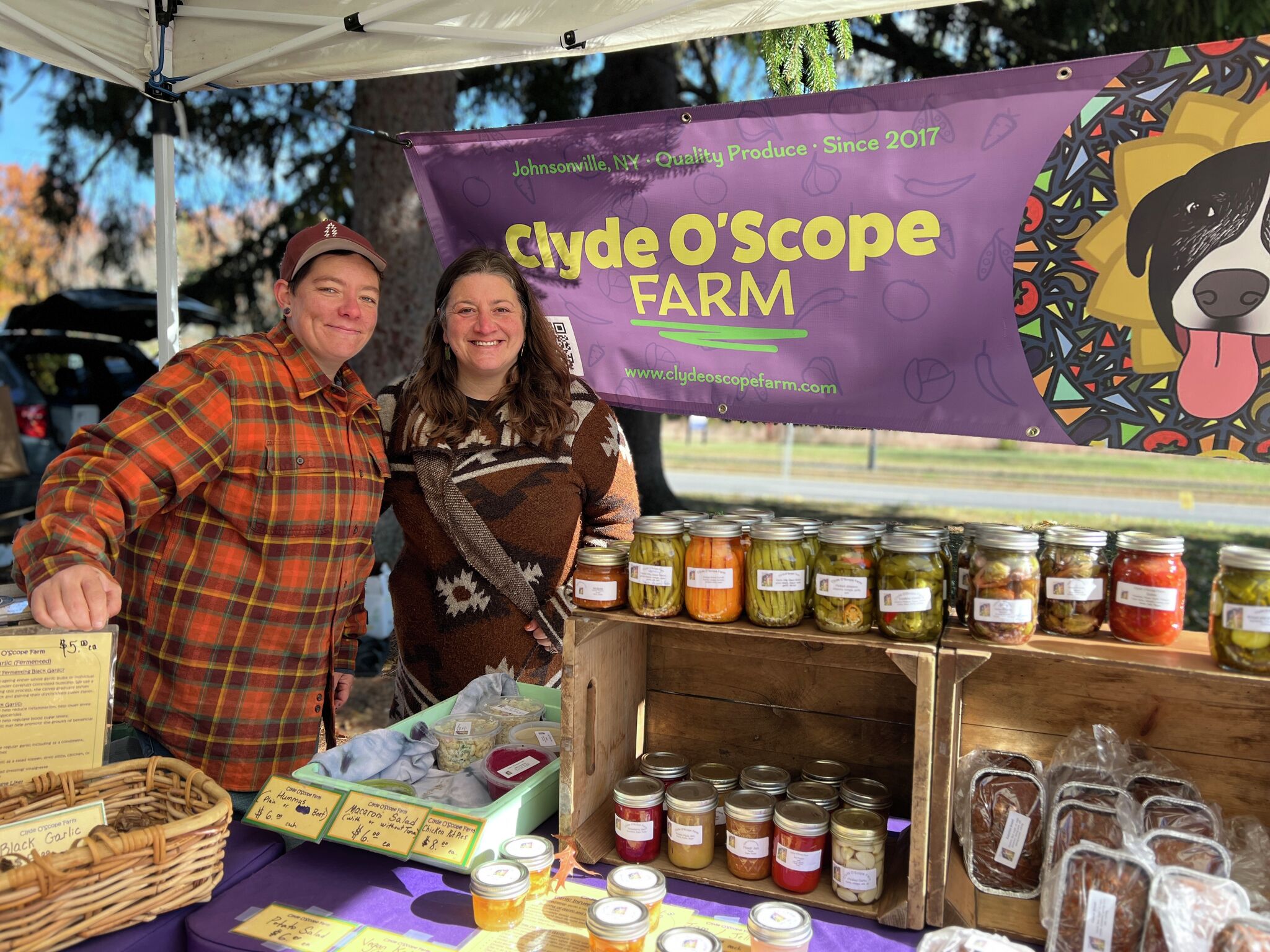 Meg Baker, Anna Baker run Clyde O'Scope Farm