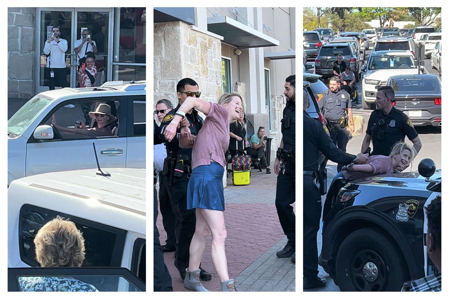 Watch: Woman arrested after Alamo Quarry Market chase