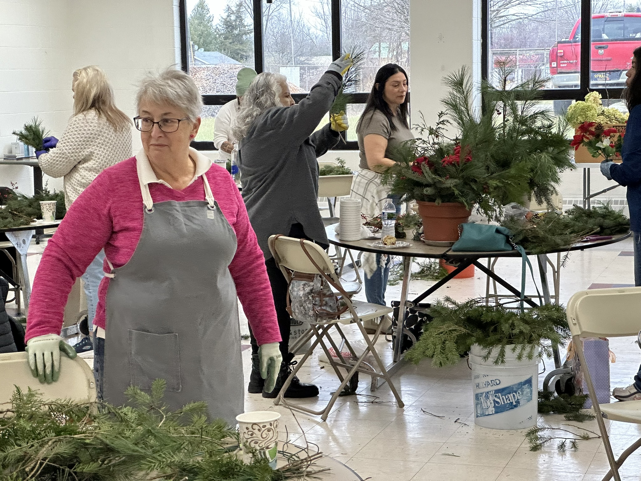 Morley Community Center hosts annual festive greens workshop