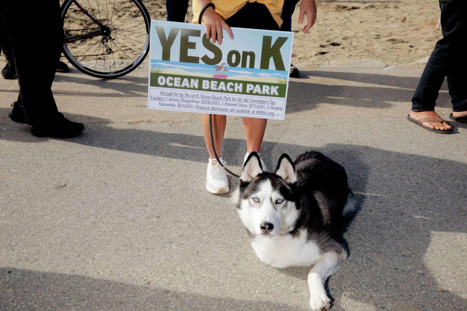 Prop K supporters celebrate on car-free stretch of SF’s Great Highway