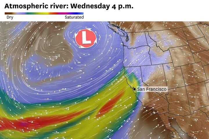 California weather: Strong atmospheric river to bring rain, wind