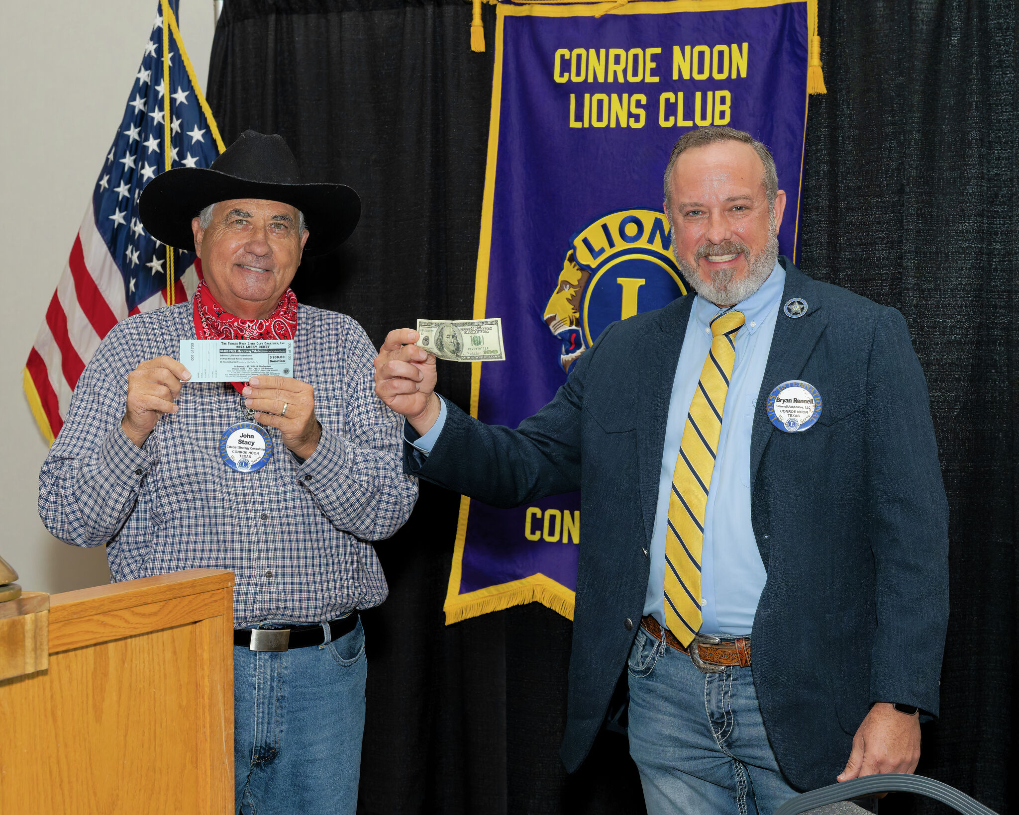 Lion Bill McGraw spoke on helping others while growing your business