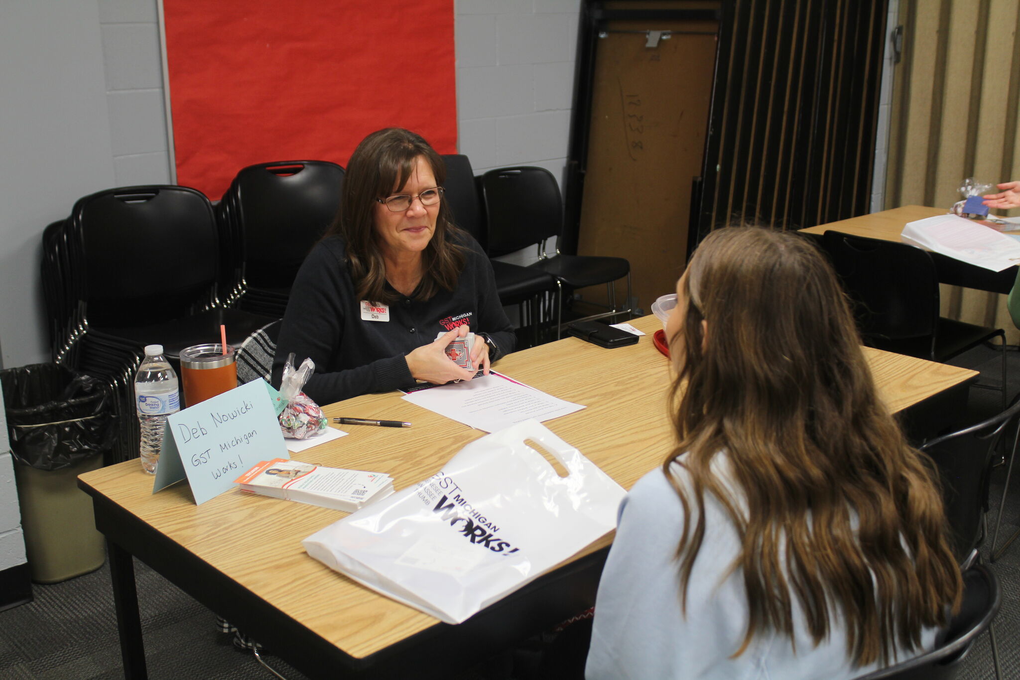 Students explore career paths at career speed dating event