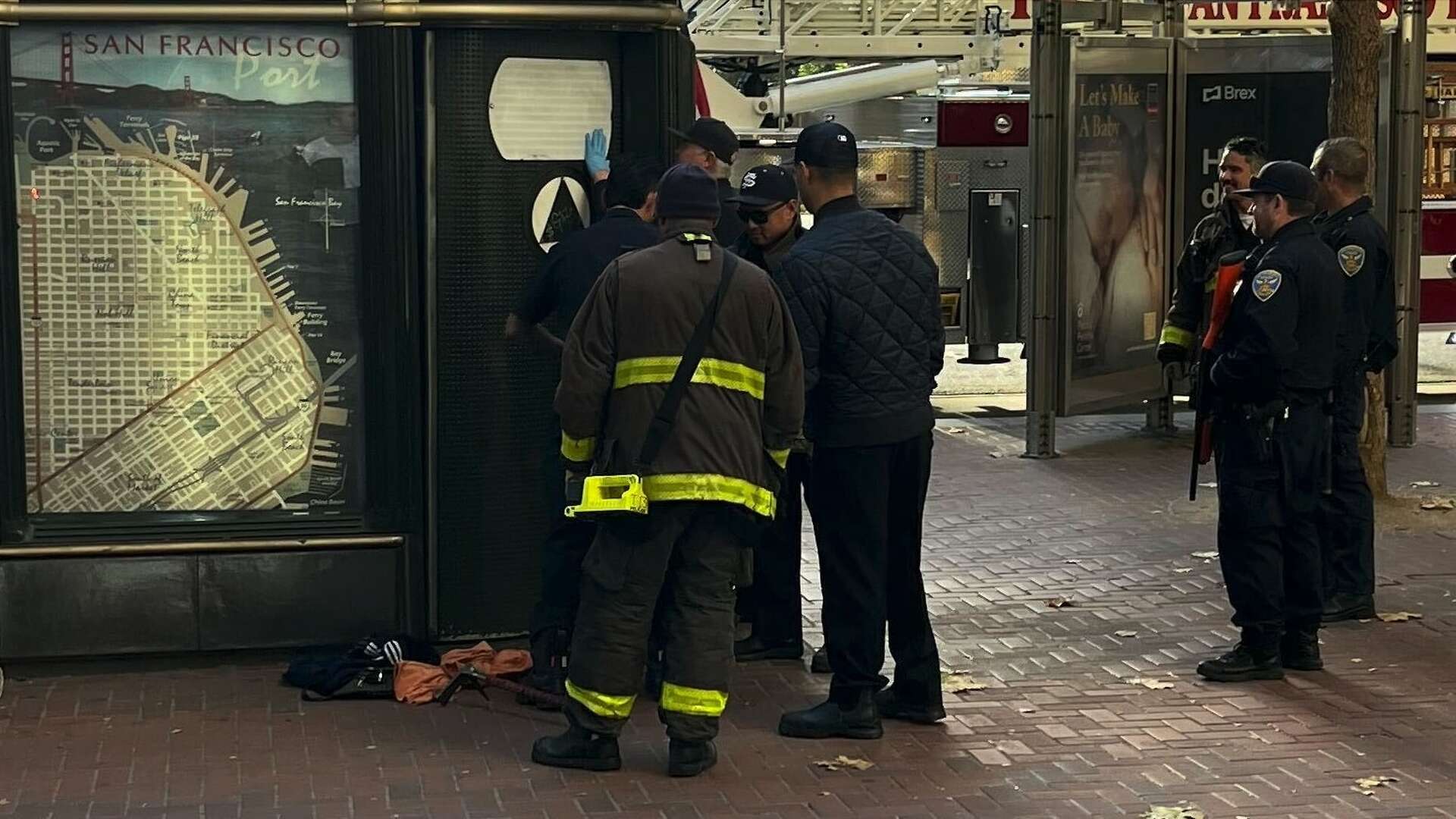 Person trapped in downtown S.F. bathroom freed with Jaws of Life