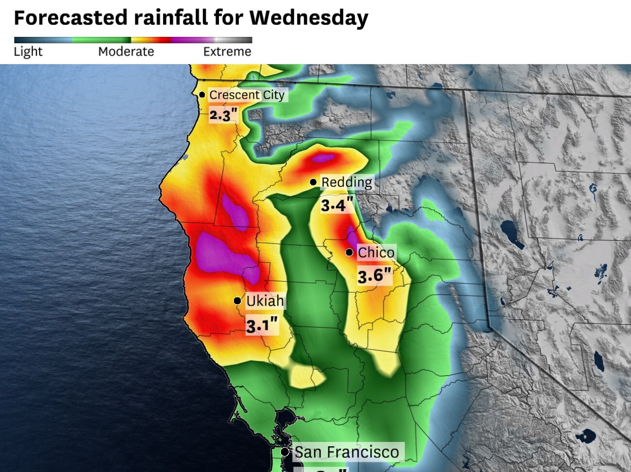 Atmospheric river intensifies in California. Here’s storm impacts