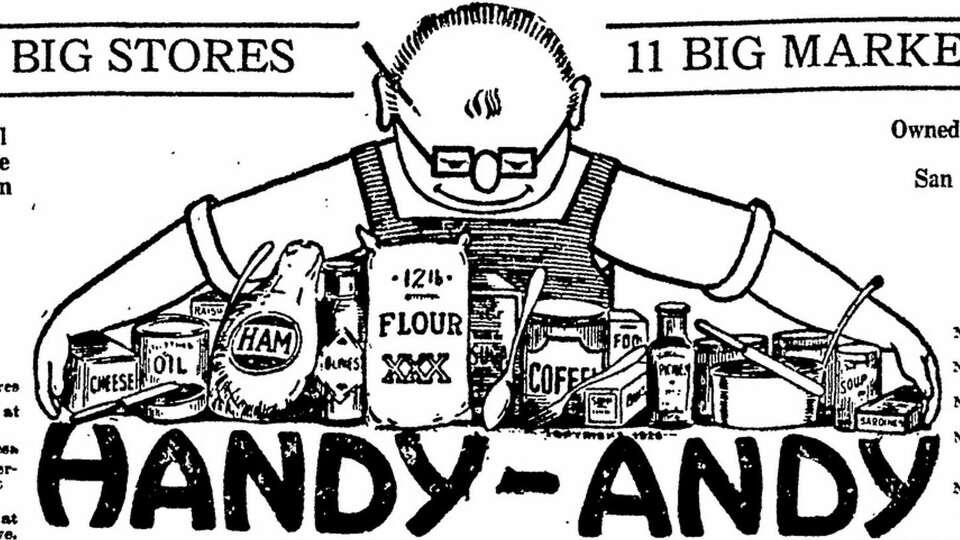 Handy Andy logo and other grocery store icons of San Antonio