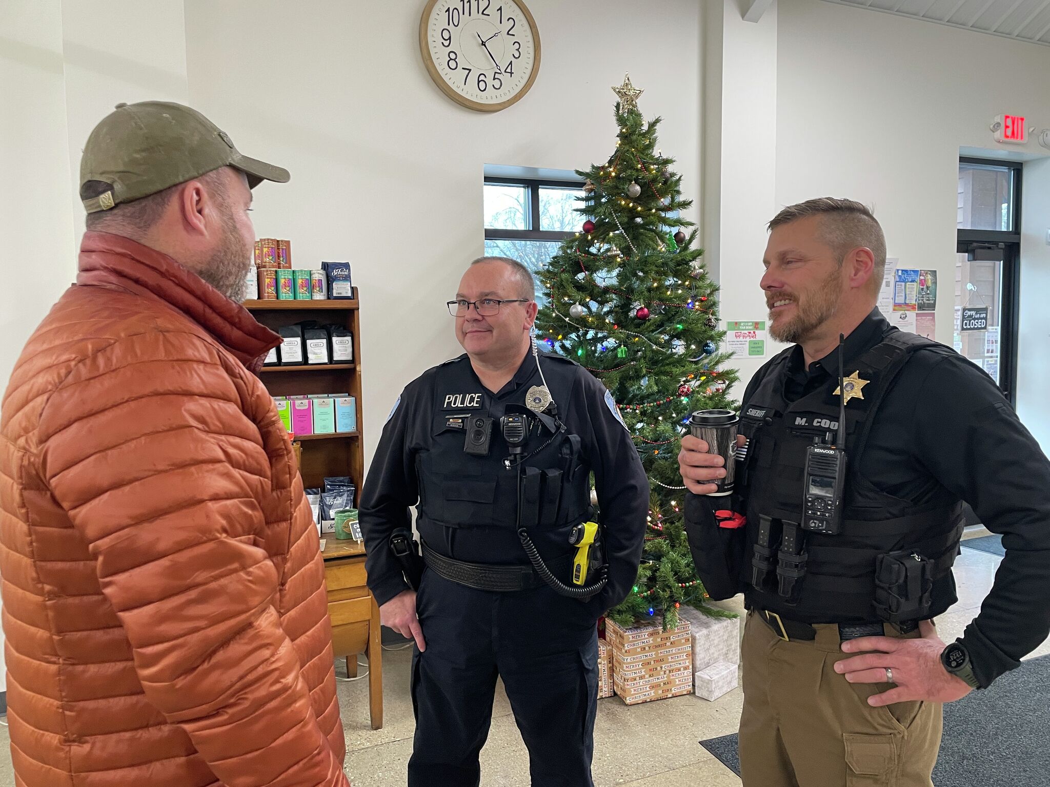 Police of Reed City, Michigan, host first Coffee with a Cop