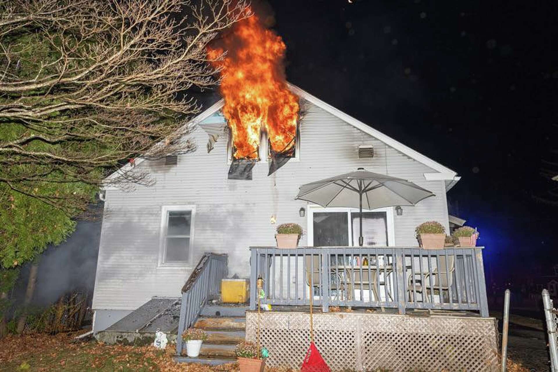 Two-alarm fire engulfs Liberty Street home in Vernon, officials say