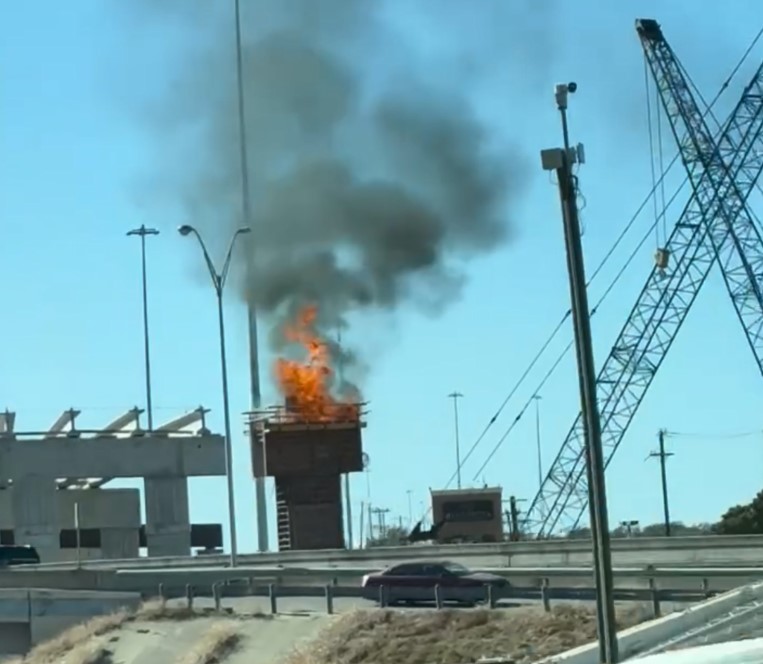 Massive blaze on Loop 1604 sparks investigation