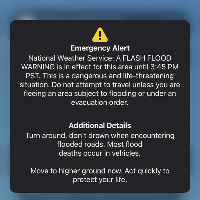 SF hit with rare flash flood warning amid California atmospheric river
