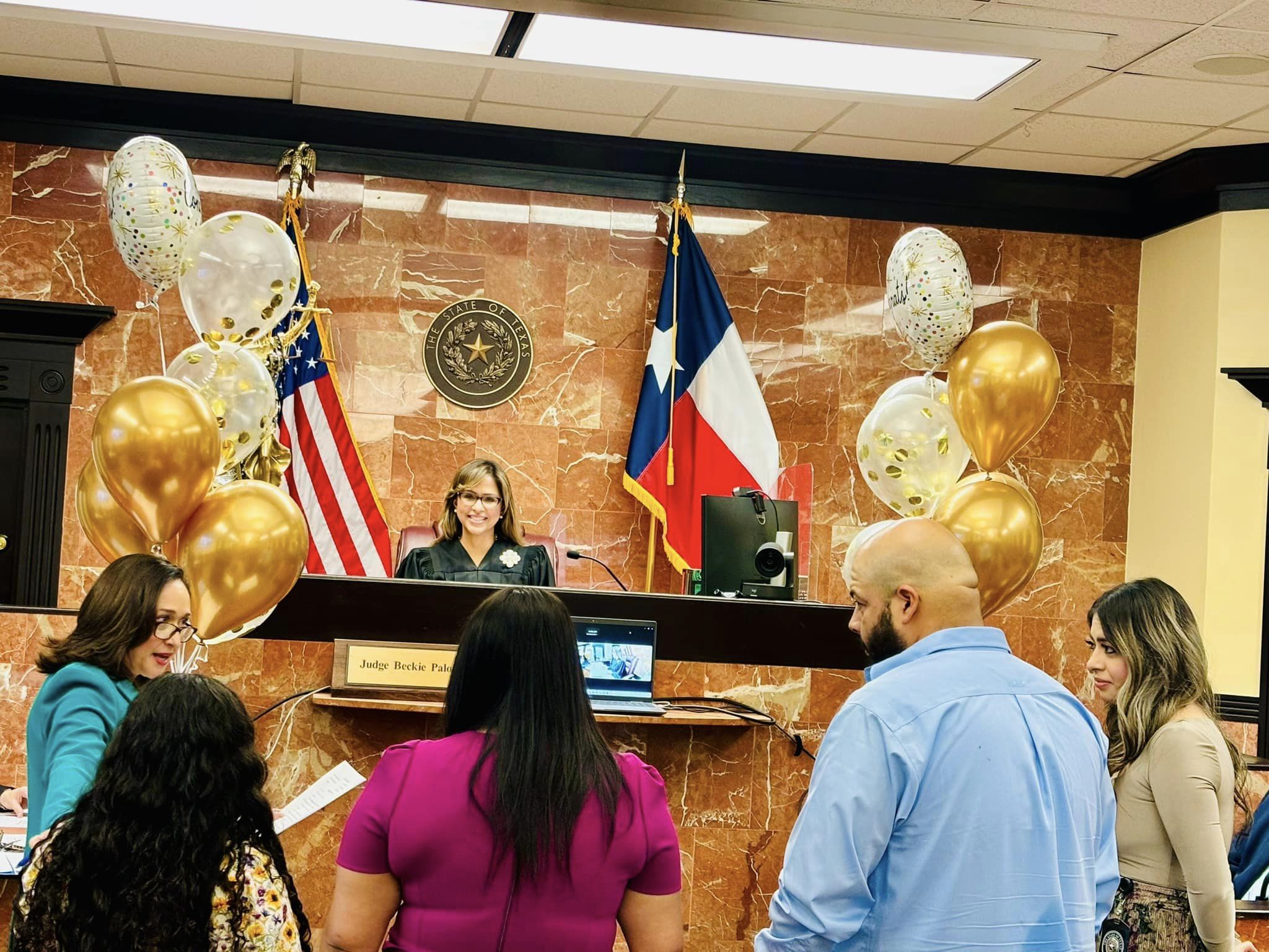 Laredo courtroom turns into celebration venue for adoption of children