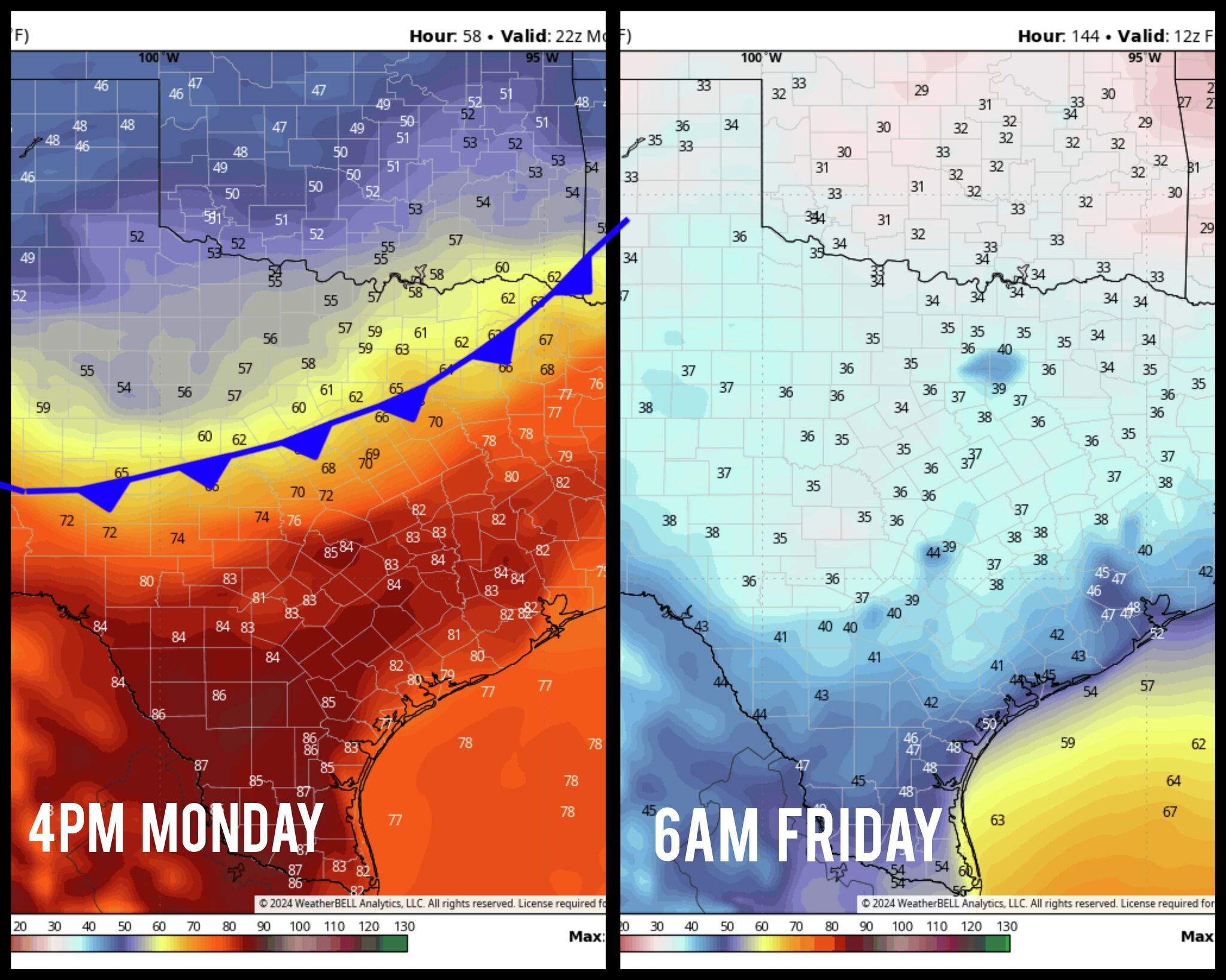 Two more cold fronts will hit South Texas this week. Here’s when.