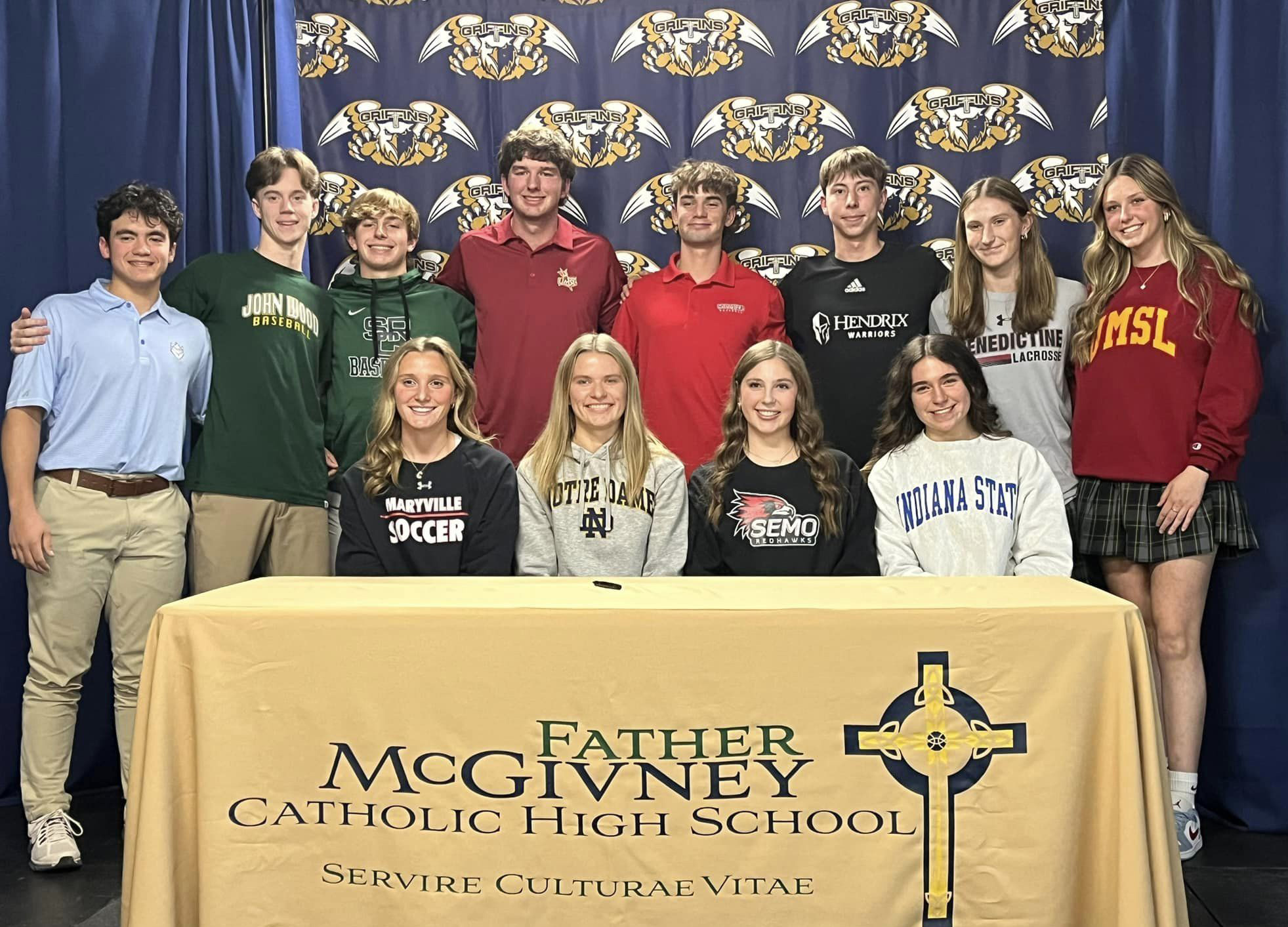 Father McGivney sending 12 on to play college sports