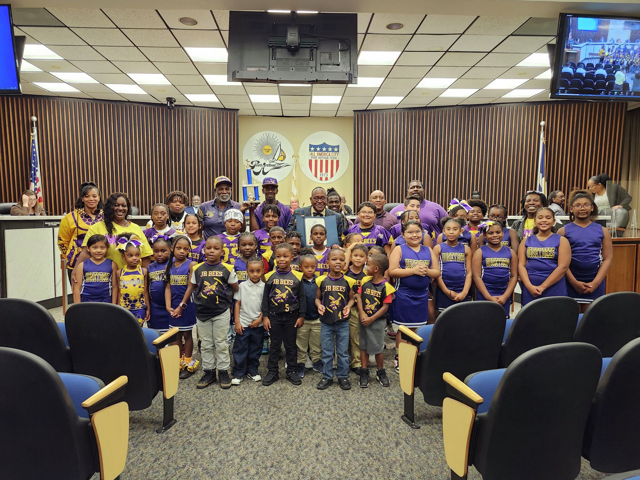 Port Arthur Junior Bees celebrated for Pop Warner championship
