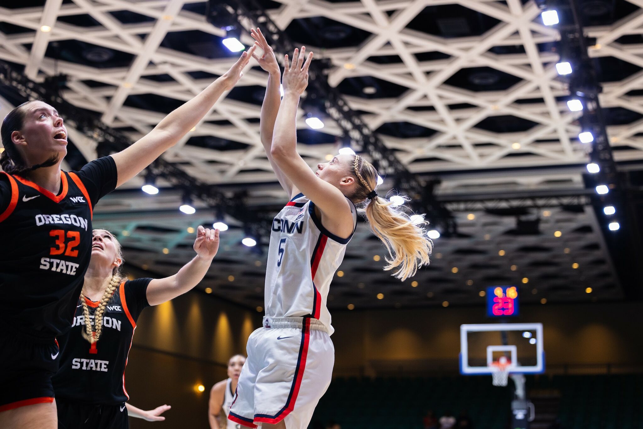 UConn women's basketball beats OSU to advance in Baha Mar Championship