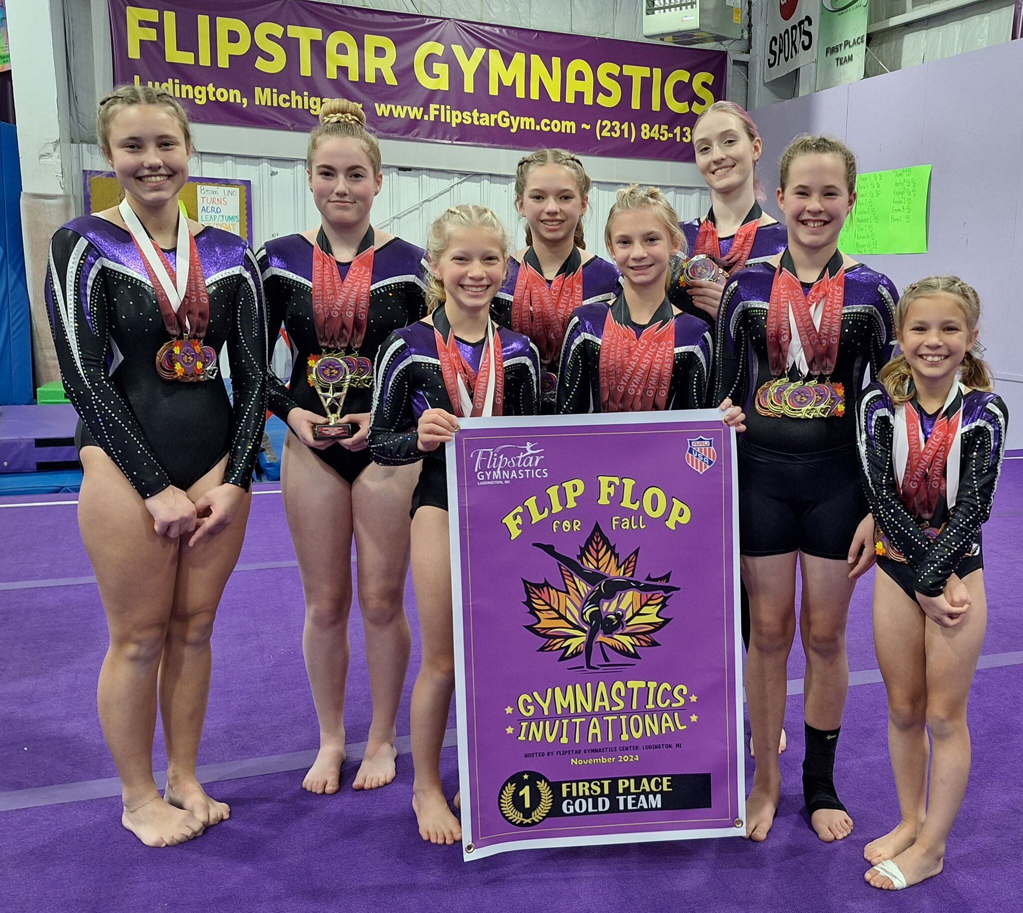 Flipstar Gymnastics teams earn champion titles at all levels
