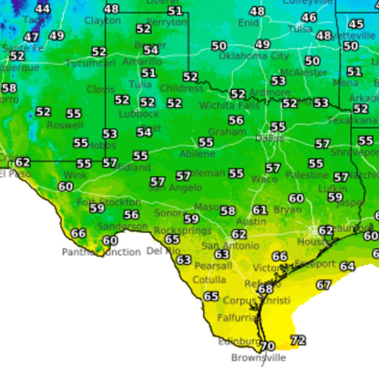 Cool weather in Laredo starts at Thanksgiving, chances of rain ahead